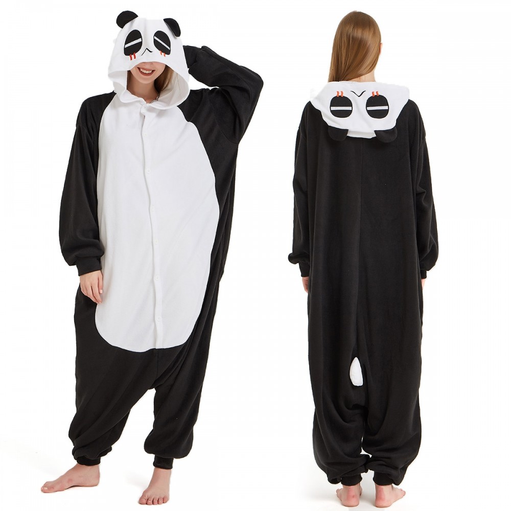 Panda Onesie Pajamas Adult Animal Onesies Halloween Costumes